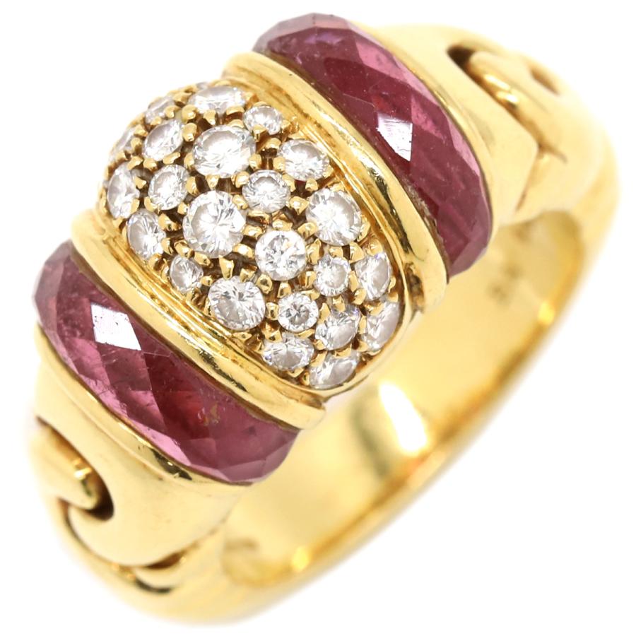 BVLGARI ブルガリ リング 指輪 ガンチョ K18YG ゴールド 赤 750 18金 11号 : HOUBIDOU 心斎橋店 - 通販 - Yahoo!ショッピング