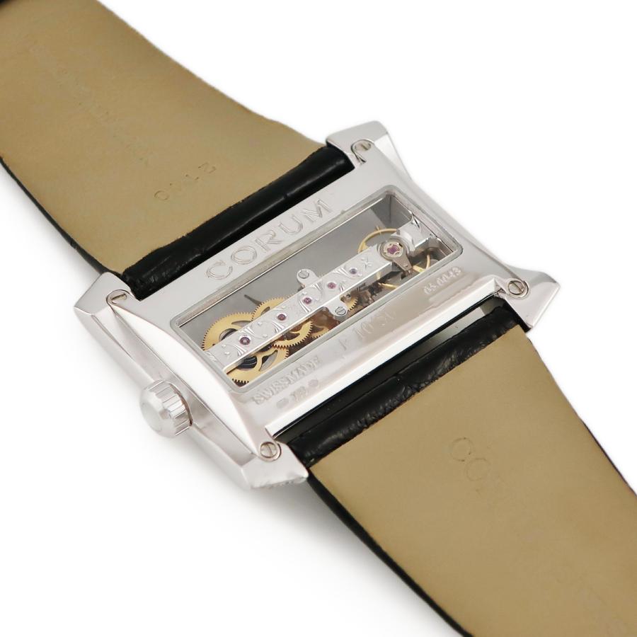 CORUM 【3年保証】 コルム ゴールデンブリッジ レディ 113.353.69/0081 0019G K18WG無垢 スケルトン 純正 ...