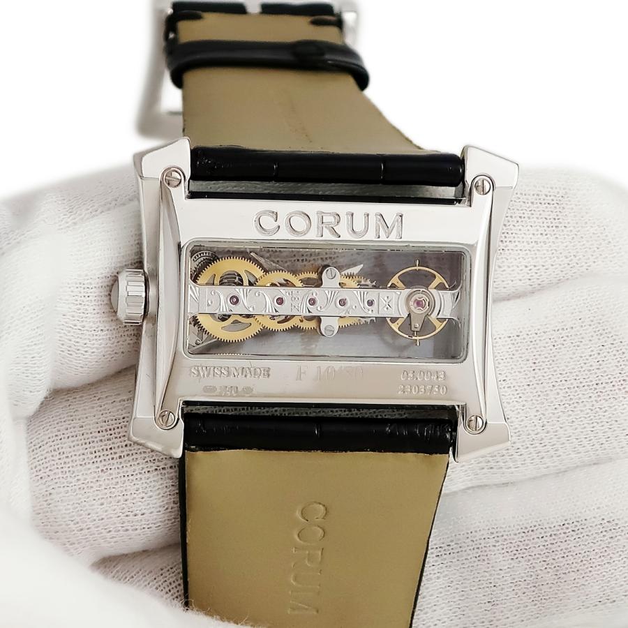 CORUM 【3年保証】 コルム ゴールデンブリッジ レディ 113.353.69/0081 0019G K18WG無垢 スケルトン 純正 ...
