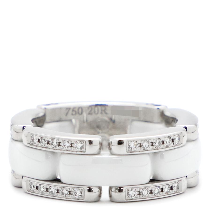 CHANEL シャネル リング 指輪 ウルトラ コレクション K18WG ホワイト T50(JP10) 白セラ 18K AU750 10号 J2643 : HOUBIDOU 心斎橋店 - 通販 ...