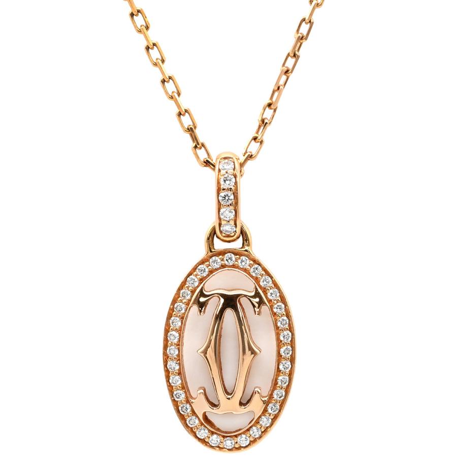 Cartier カルティエ ネックレス ロゴ ドゥーブルC K18PG ゴールド 750PG K18 18金 : HOUBIDOU 心斎橋店 - 通販 - Yahoo!ショッピング