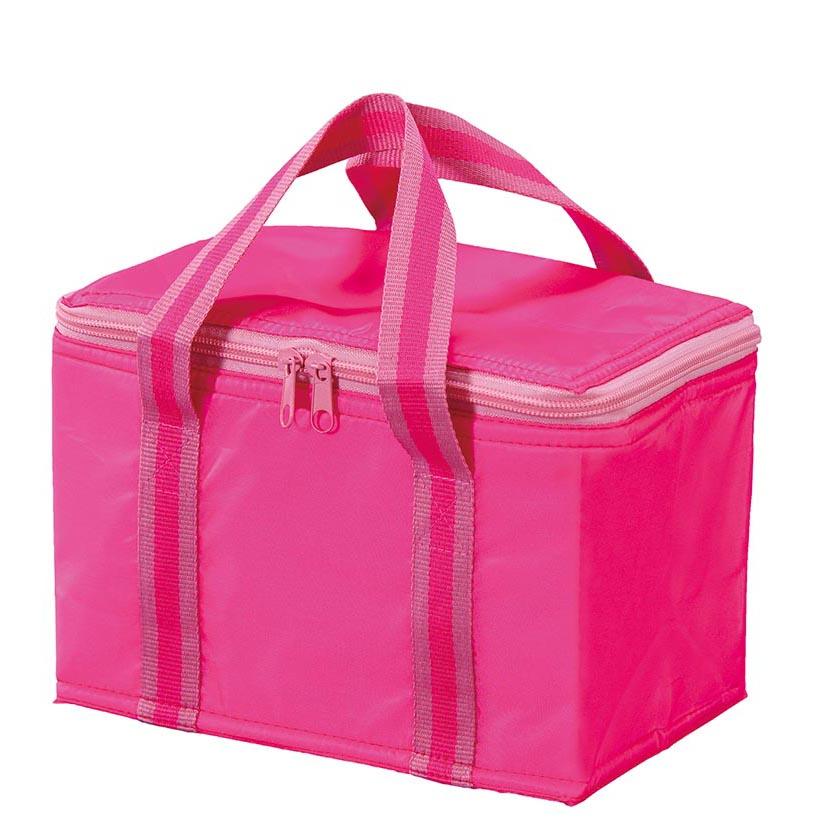 ソロア 保冷温バッグ ピンク 80個単位販売 保冷バッグ クールバッグ ※名入れ可能商品 350mlサイズ缶が6本入る保冷温バッグ 販促品 ...