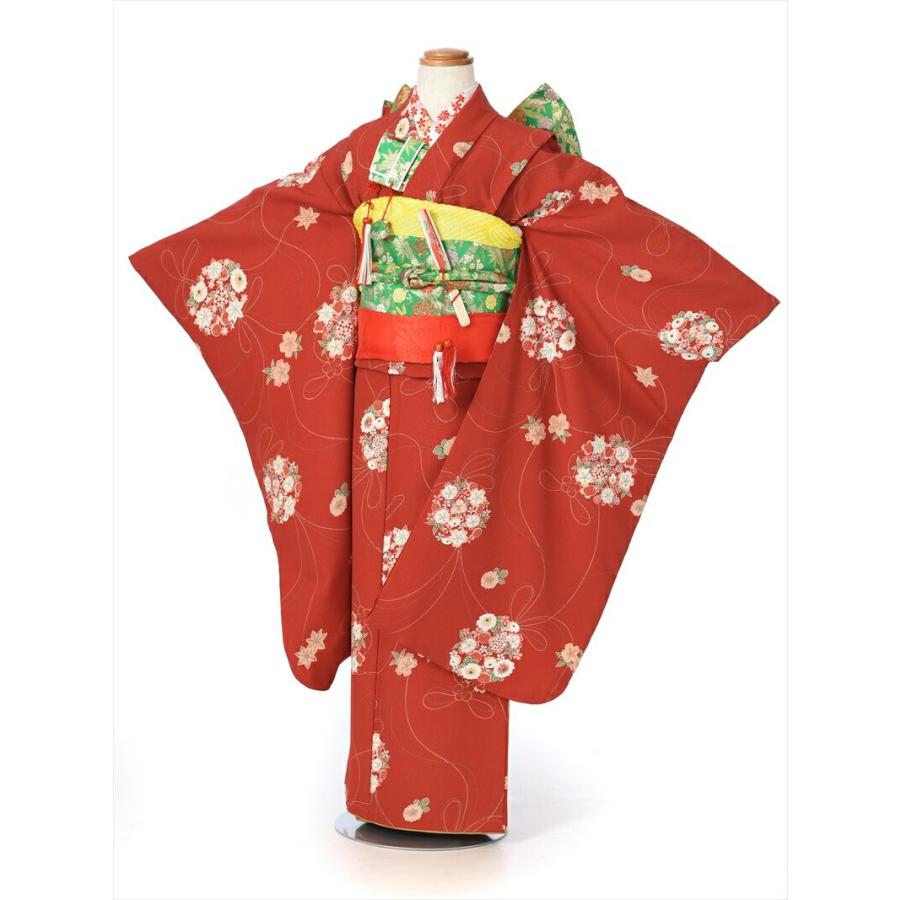 七五三レンタル 七歳女児七五三AP7031 女の子七五三 レンタル七五三 七五三着物 753レンタル レトロ 赤 七五三 7歳 七歳 7歳 ...