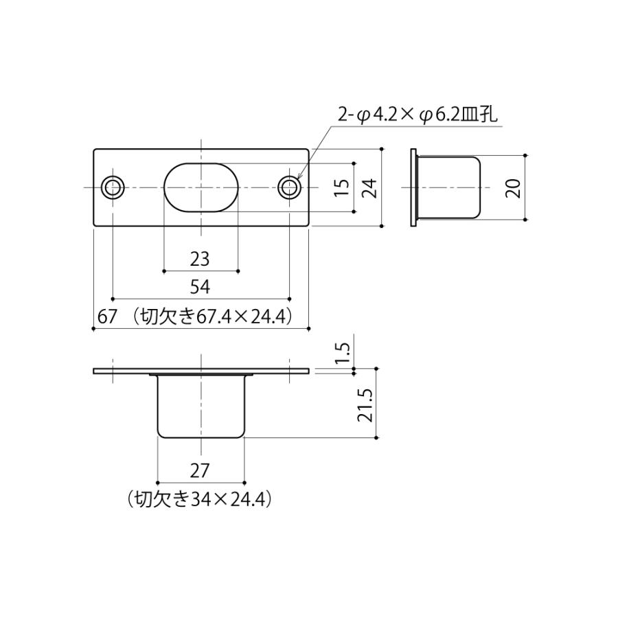 中西産業 上ツボ SUS-813 【フランス落とし用受け, Nakanishi】 : イブニーズ.com - 通販 - Yahoo!ショッピング