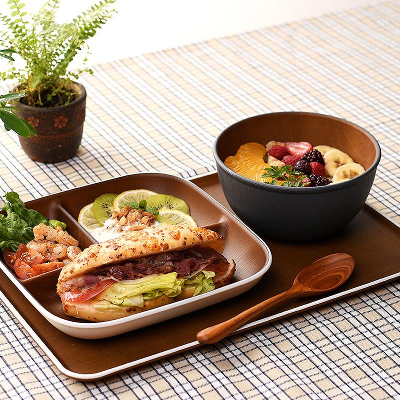 isso ecco 木目ボウルS 食器 ボウル ランチボウル スープボウル 木目 プラスチック 電子レンジ可 食洗機可 SHOWA : shw-h2011 : アイビープラン Yahoo!店 ...