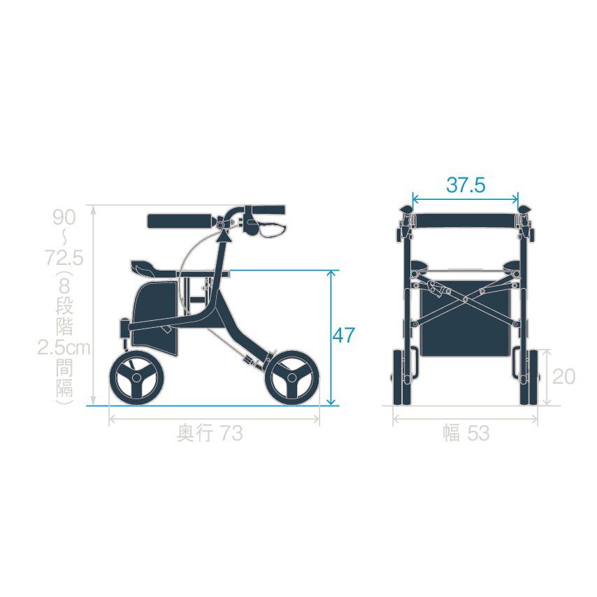 アロン化成 安寿 歩行車 ショッピングターン（アロン化成）532-325 : アイケアショップ - 通販 - Yahoo!ショッピング