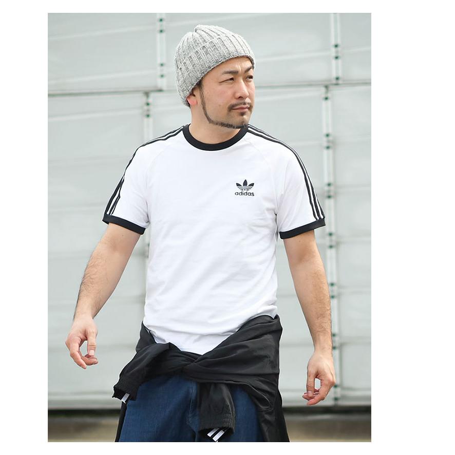 adidas Originals アディダス Tシャツ 半袖 メンズ 3 ストライプス オリジナルス ( Stripes S/S Tee ...