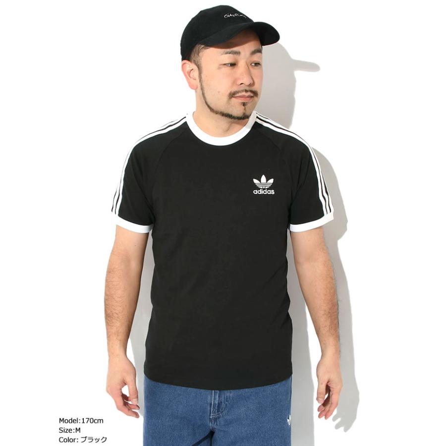 adidas Originals アディダス Tシャツ 半袖 メンズ 3 ストライプス オリジナルス ( Stripes S/S Tee ...