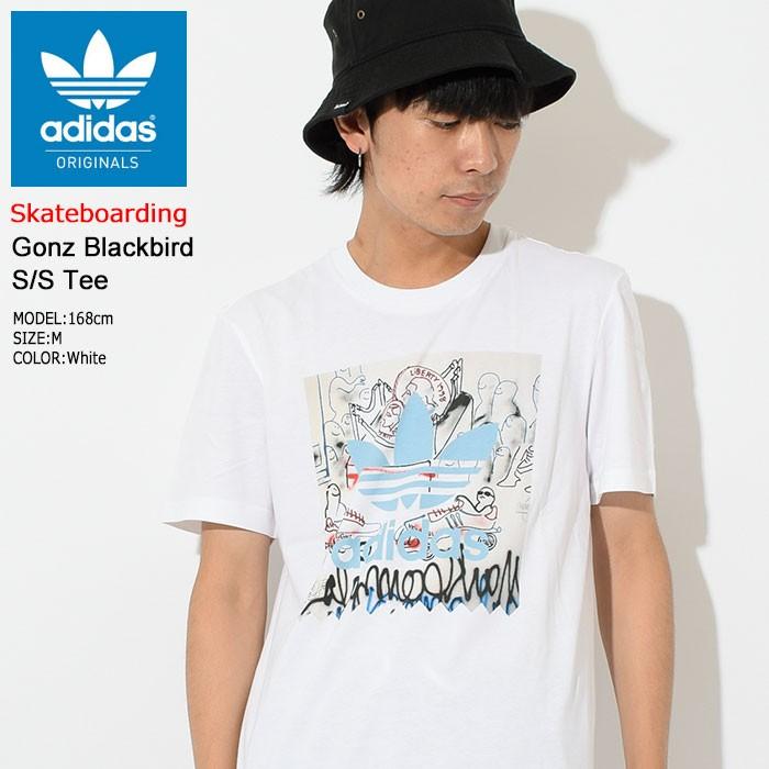 アディダス adidas Tシャツ 半袖 メンズ ゴンズ ブラックバード オリジナルス(Gonz Blackbird S/S Tee ...