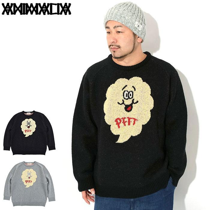 ANIMALIA アニマリア セーター メンズ フート クルー ニット ( Pfft Crew Knit Sweater クルーネック トップス AN24A-KN01 ) : ice ...