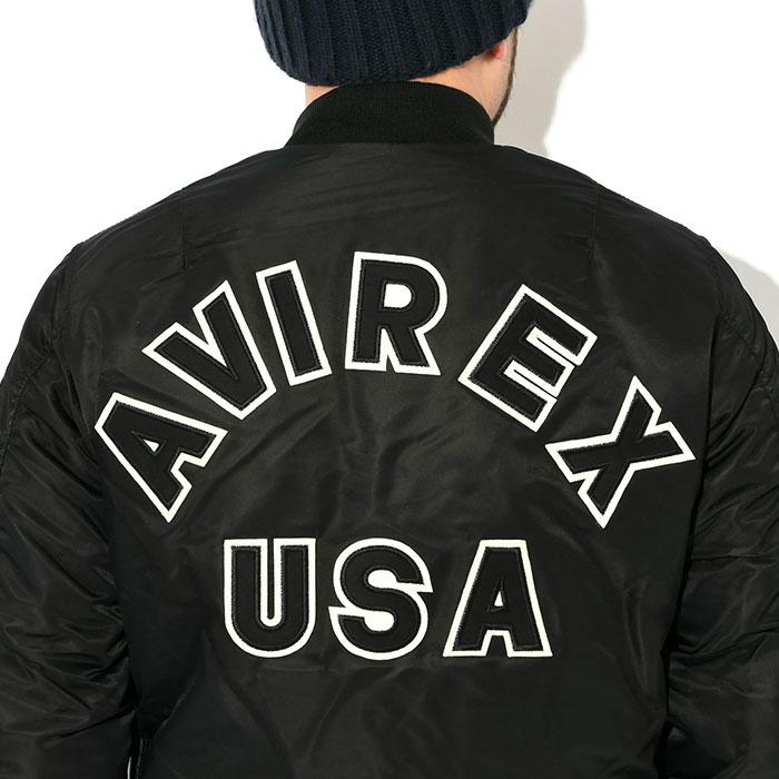 アビレックス ジャケット AVIREX メンズ コマーシャル ロゴ エムエーワン ( Commercial Logo MA-1 JKT フライトジャケット 中綿 アウター 7832952013 ...