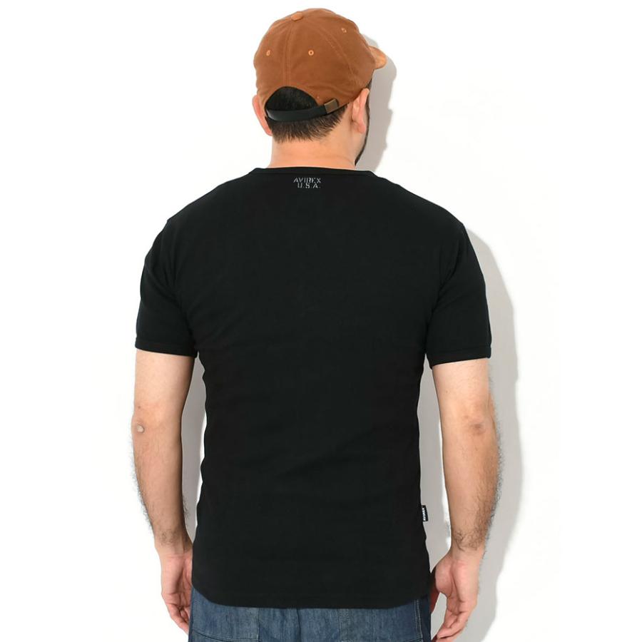 アビレックス Tシャツ 半袖 AVIREX メンズ デイリー リブ Vネック ( Daily Rib V Neck S/S Tee カットソー トップス 7834934008 6143501 ...
