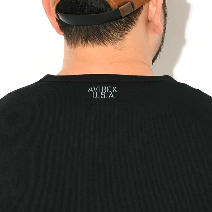 アビレックス Tシャツ 半袖 AVIREX メンズ デイリー リブ Vネック ( Daily Rib V Neck S/S Tee カットソー トップス 7834934008 6143501 ...