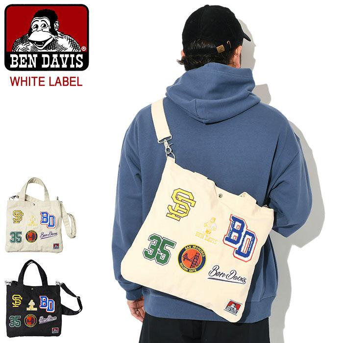 BEN DAVIS/WHITE LABEL ベンデイビス トートバッグ DAVIS エンブレム トート バッグ ホワイトレーベル ( BDW ...