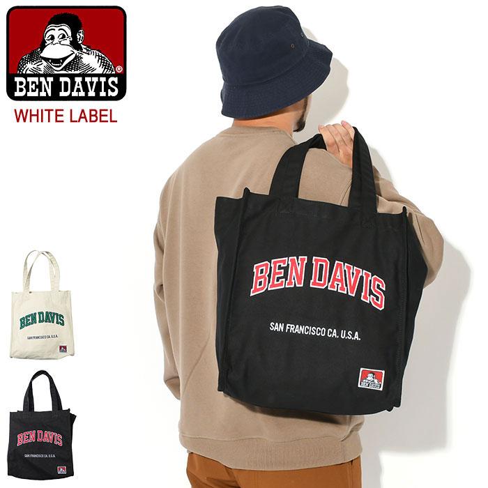 BEN DAVIS/WHITE LABEL ベンデイビス トートバッグ DAVIS ロゴ トート バッグ ホワイトレーベル (BDW-8248 ...