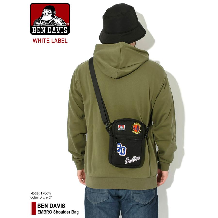 BEN DAVIS/WHITE LABEL ベンデイビス ショルダーバッグ DAVIS 23FW EMBRO ショルダー バッグ ホワイトレーベル ( BDW-8340 Shoulder ...