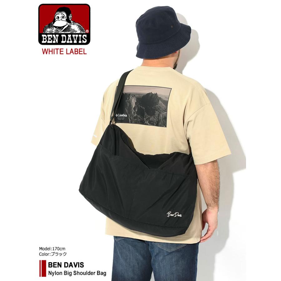 BEN DAVIS/WHITE LABEL ベンデイビス ショルダーバッグ DAVIS ナイロン ビッグ ホワイトレーベル ( BDW-8355 Nylon Big Shoulder Bag ...