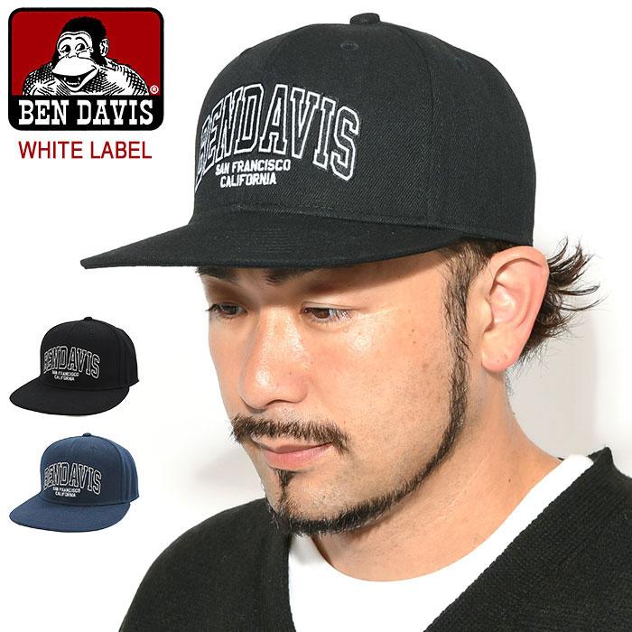 ベンデイビス キャップ BEN DAVIS サージ フラット ブリム ホワイトレーベル ( BDW-8658 Surge Flat Brim Cap WHITE LABEL スナップバック ...