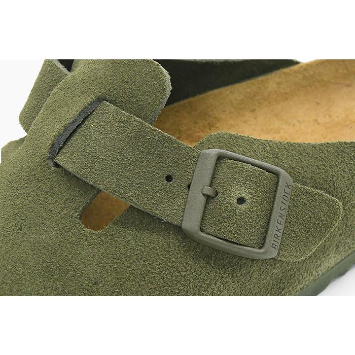 BIRKENSTOCK ビルケンシュトック サンダル メンズ 男性用 ボストン スエード レザー Thyme ( BOSTON SUEDE ...