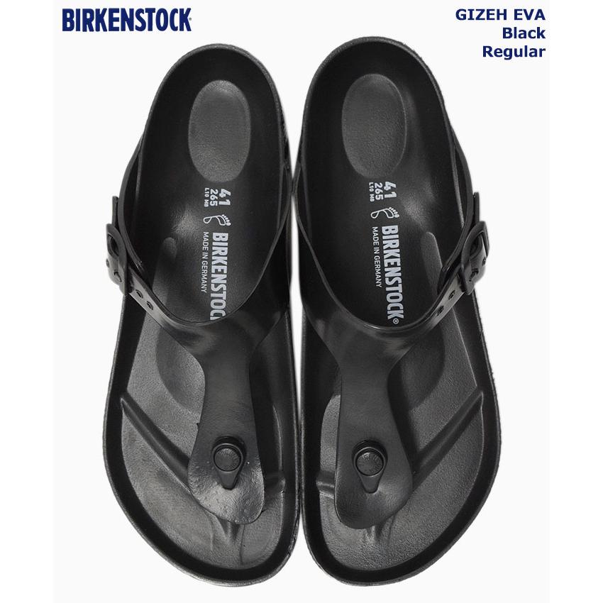 BIRKENSTOCK ビルケンシュトック サンダル メンズ 男性用 ギゼ EVA Black レギュラー ( GIZEH Regular ...