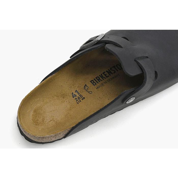 BIRKENSTOCK ビルケンシュトック サンダル メンズ 男性用 ボストン オイルド レザー Black レギュラー ( BOSTON ...
