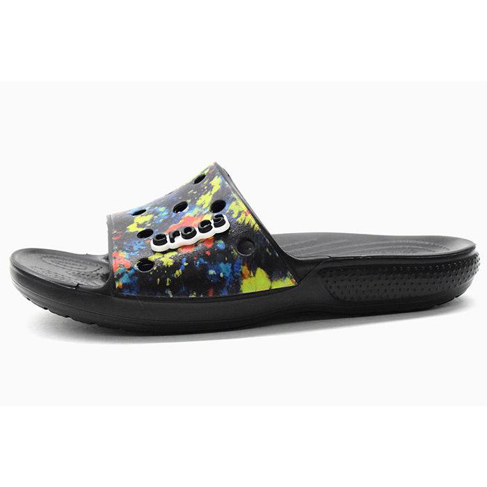 crocs クロックス サンダル メンズ 男性用 クラシック タイダイ グラフィック スライド ( CLASSIC CROCS TIE DYE ...
