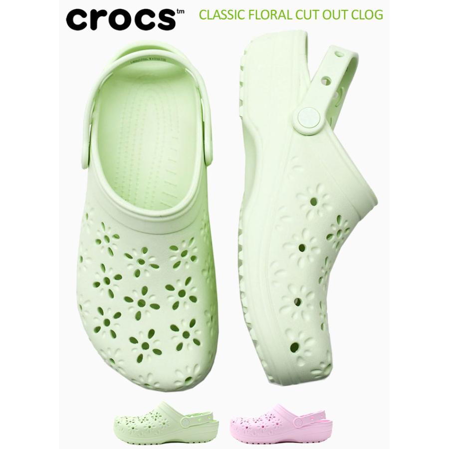 crocs クロックス サンダル レディース & メンズ クラシック フローラル カット アウト クロッグ ( CLASSIC FLORAL ...