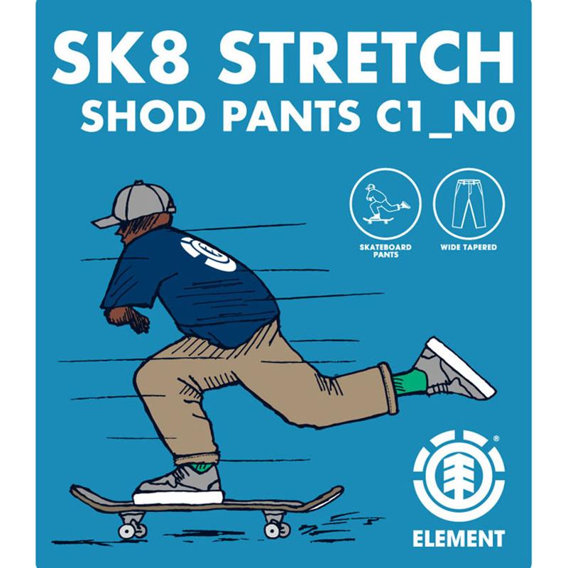 ELEMENT（エレメント） パンツ メンズ ショッド C1N0 ( ELEMENT Shod C1N0 Pant スケートパンツ チノパンツ ...