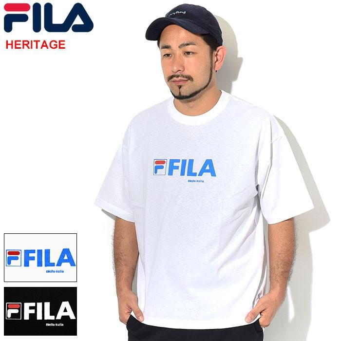 FILA フィラ Tシャツ 半袖 メンズ FM9911 ロゴ ( Logo Tee HERITAGE ビッグシルエット オーバーサイズ ...