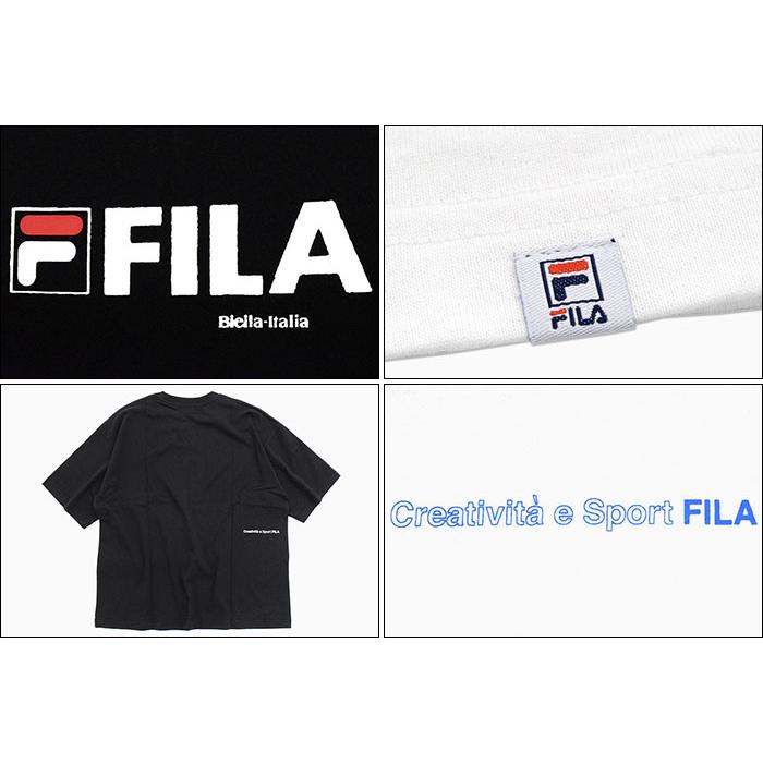 FILA フィラ Tシャツ 半袖 メンズ FM9911 ロゴ ( Logo Tee HERITAGE ビッグシルエット オーバーサイズ ...