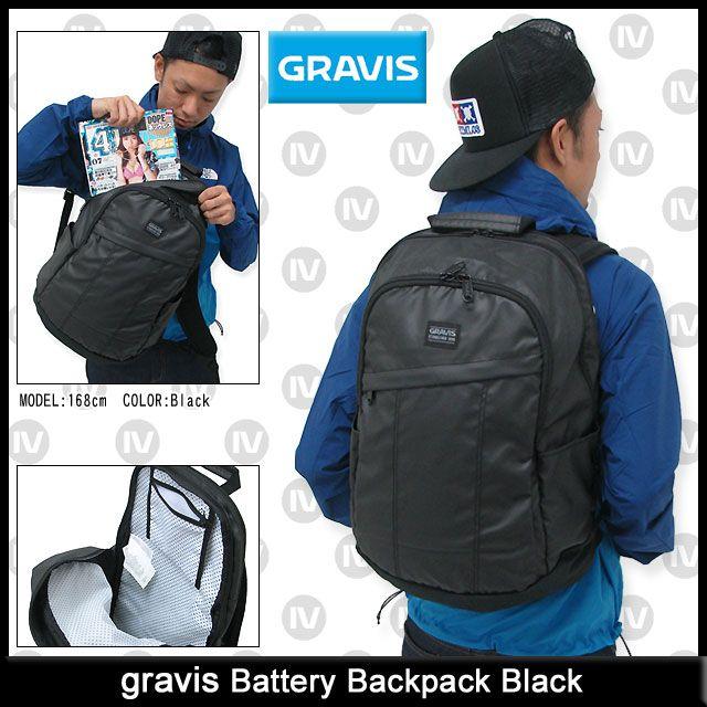 gravis グラビス バッテリー バックパック ブラック メンズ & レディース(gravis Battery Backpack Black ...