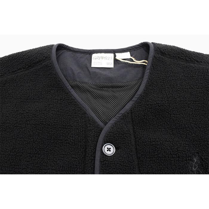 GRAMICCI グラミチ ジャケット メンズ ボア フリース カーディガン ( Boa Fleece Cardigan JKT フリース ...