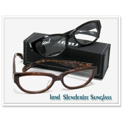 HTML03 html(エイチ・ティー・エム・エル) Slenderize Sunglass 伊達 黒ブチ : ice field - 通販 ...