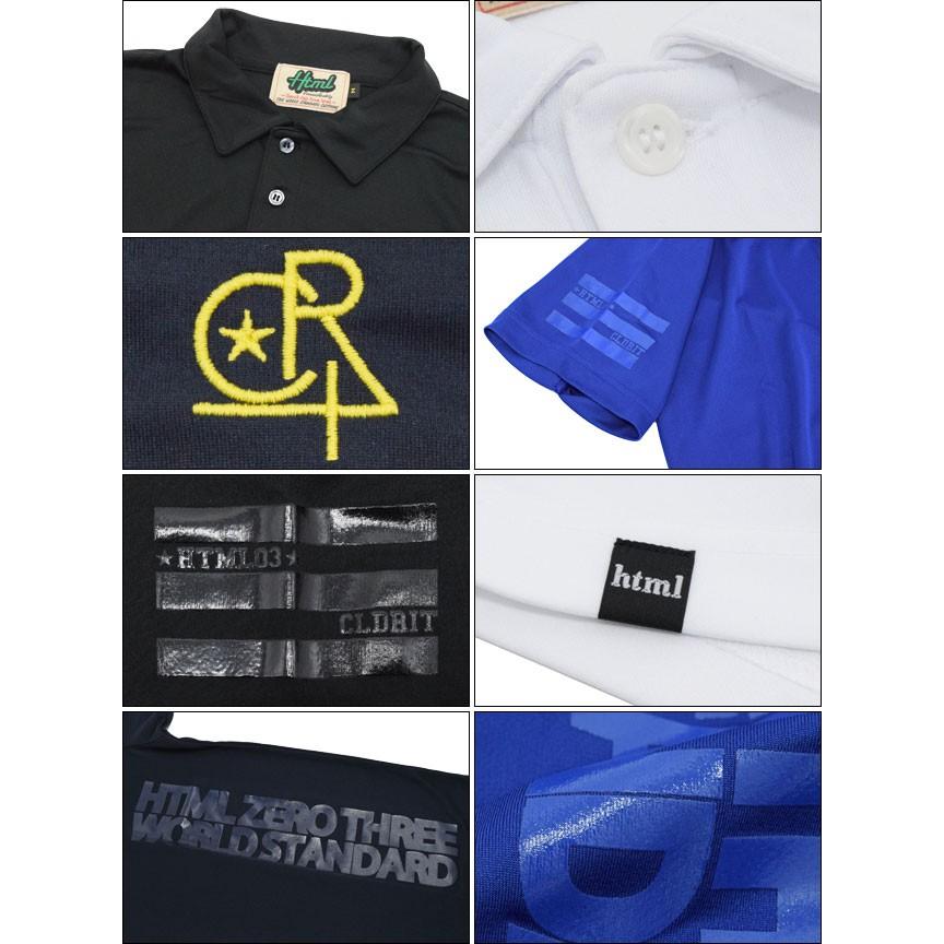 HTML03 エイチティエムエル ゼロスリー HTML ZERO3 ポロシャツ 半袖 メンズ クラウド シティー ドライ(Cloud City Dry S/S Polo トップス) : ice ...