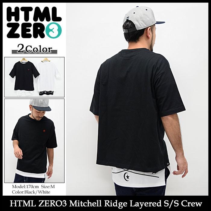 エイチティエムエル ゼロスリー HTML ZERO3 カットソー 半袖 メンズ ミッチェル リッジ レイヤード(Mitchell Ridge Layered S/S Crew) : htm ...