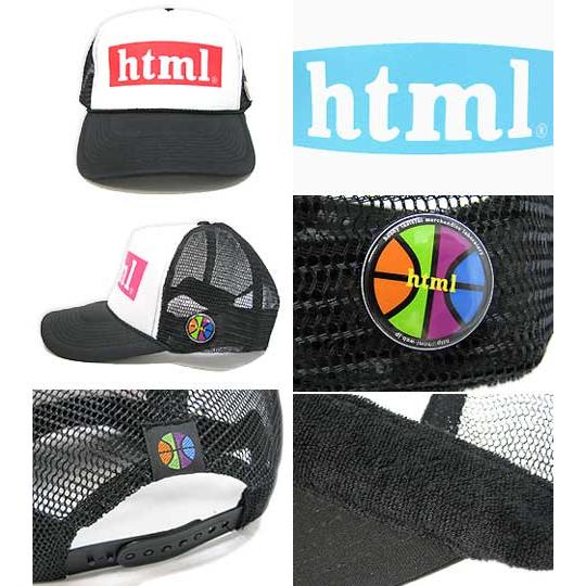 HTML03 html(エイチ・ティー・エム・エル) Boxxx Logo Mesh Cap : ice field - 通販 - Yahoo!ショッピング