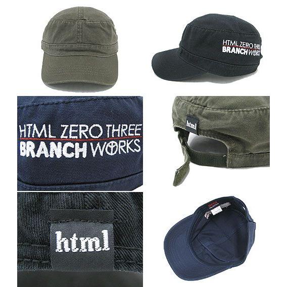 HTML03 エイチティエムエル ゼロスリー HTML ZERO3 エネミー サイン ワーク キャップ(html zero3 Enemy Sign Work Cap) : ice field ...