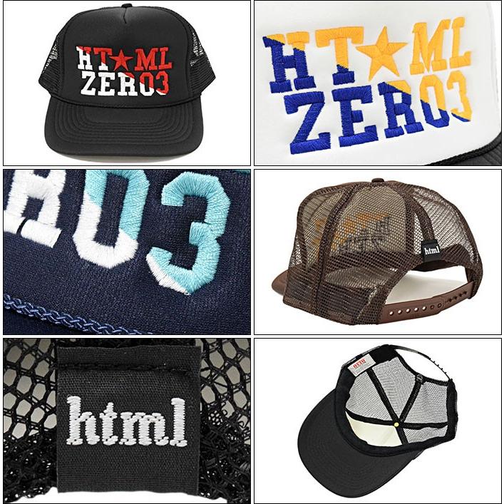 HTML03 エイチティエムエル ゼロスリー HTML ZERO3 キャップ メンズ スラッシュ ワード メッシュキャップ(Slash Word Mesh Cap 帽子) : ice ...
