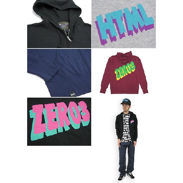 HTML03 html(エイチ・ティー・エム・エル) B.B Zero 3 Full Zip Hoodie : ice field - 通販 - Yahoo!ショッピング