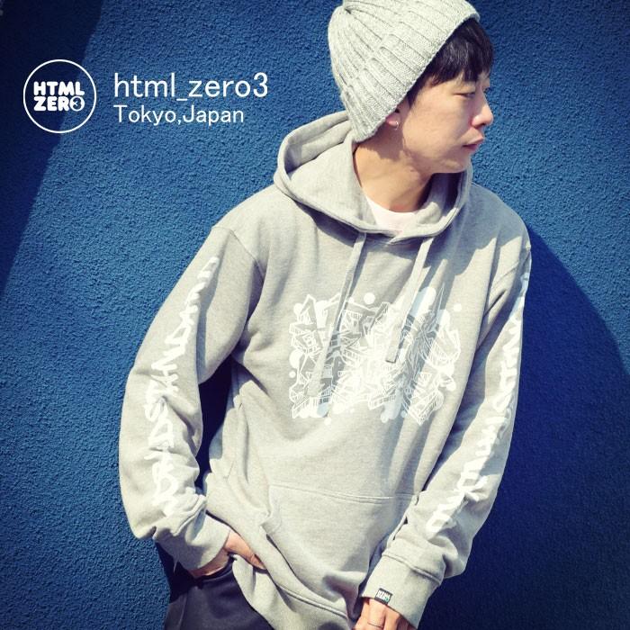 HTML03 エイチティエムエル ゼロスリー プルオーバー パーカー HTML ZERO3 メンズ グラフィティ ゲート(Graffiti Gate Pullover Hoodie HTML ...