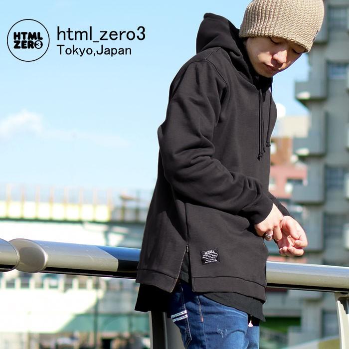 エイチティエムエル ゼロスリー プルオーバー パーカー HTML ZERO3 メンズ アンプル レイヤード ビッグ(Ample Layered Hoodie HTML-PA159) :HTM ...