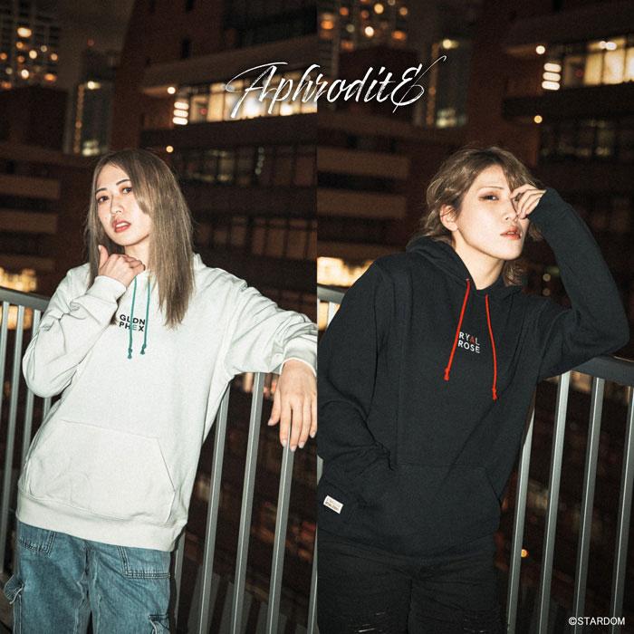 HTML03 HTML ZERO3×STARDOM 林下詩美 上谷沙弥 コラボ パーカー プルオーバー メンズ ( スターダム AphroditE Embroidery Hoodie HTML ...