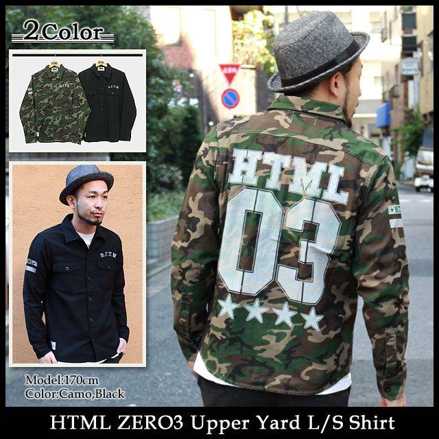 HTML03 エイチティエムエル ゼロスリー HTML ZERO3 アッパー ヤード シャツ 長袖(html zero3 Upper Yard L/S Shirt エイチティーエムエル ...