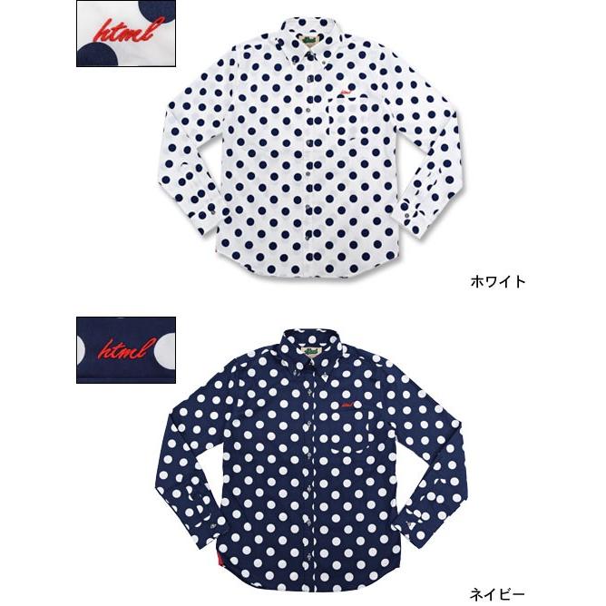 HTML03 エイチティエムエル ゼロスリー HTML ZERO3 ドット スパイラル シャツ 長袖(html zero3 Dot Spiral L/S Shirt) : ice field ...