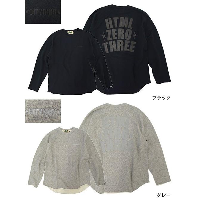 HTML03 エイチティエムエル ゼロスリー トレーナー HTML ZERO3 メンズ ブリンク ヤード カット オフ スウェット(Blink Yard Sweat) : ice field ...