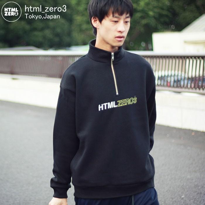 HTML03 エイチティエムエル ゼロスリー トレーナー HTML ZERO3 メンズ クラシカル ハーフ ジップ スウェット(Classical Half Zip Sweat HTML ...