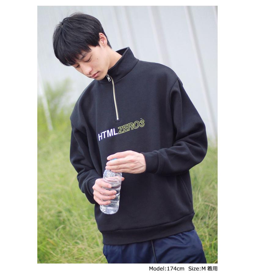 HTML03 エイチティエムエル ゼロスリー トレーナー HTML ZERO3 メンズ クラシカル ハーフ ジップ スウェット(Classical Half Zip Sweat HTML ...