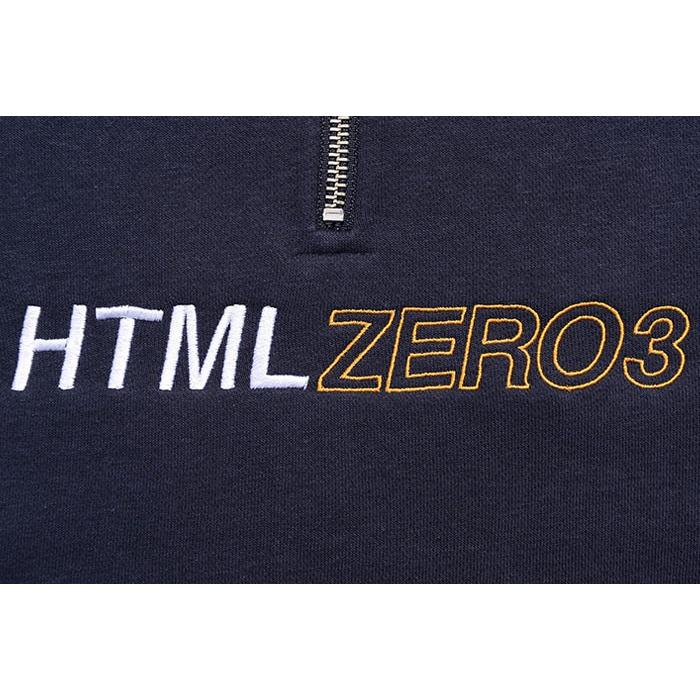 HTML03 エイチティエムエル ゼロスリー トレーナー HTML ZERO3 メンズ クラシカル ハーフ ジップ スウェット(Classical Half Zip Sweat HTML ...