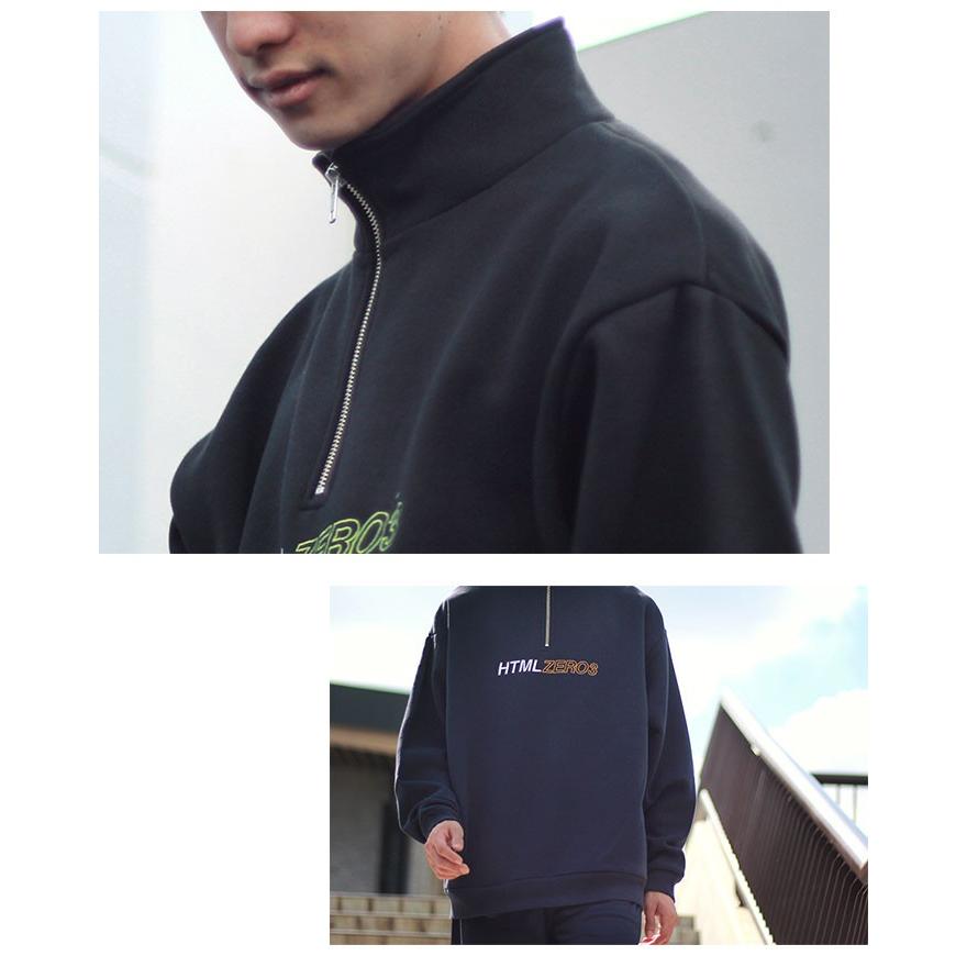HTML03 エイチティエムエル ゼロスリー トレーナー HTML ZERO3 メンズ クラシカル ハーフ ジップ スウェット(Classical Half Zip Sweat HTML ...