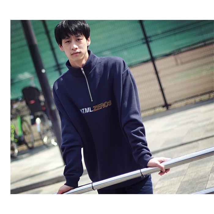 HTML03 エイチティエムエル ゼロスリー トレーナー HTML ZERO3 メンズ クラシカル ハーフ ジップ スウェット(Classical Half Zip Sweat HTML ...